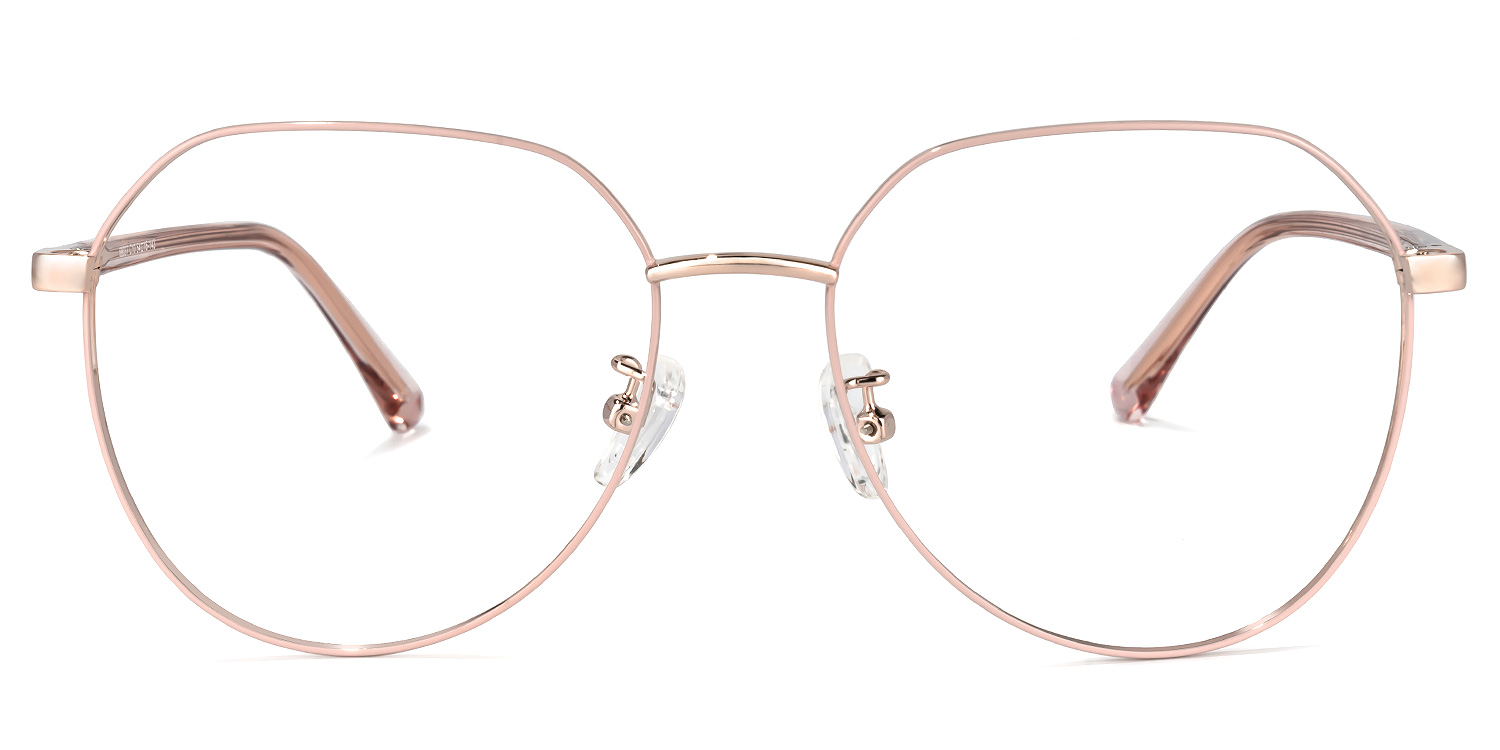 Nakisha Lunettes géométriques roses