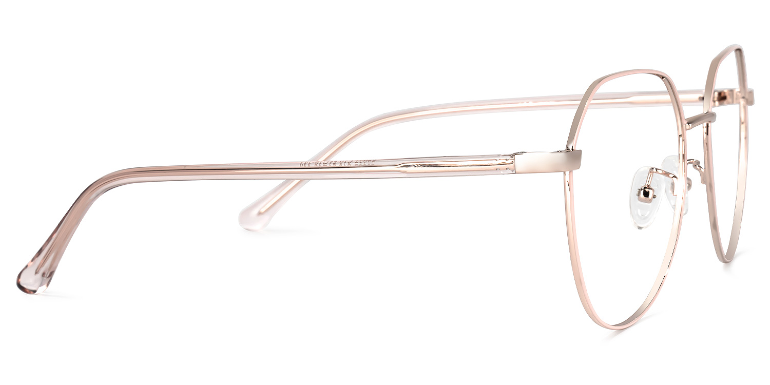 Nakisha Lunettes géométriques roses