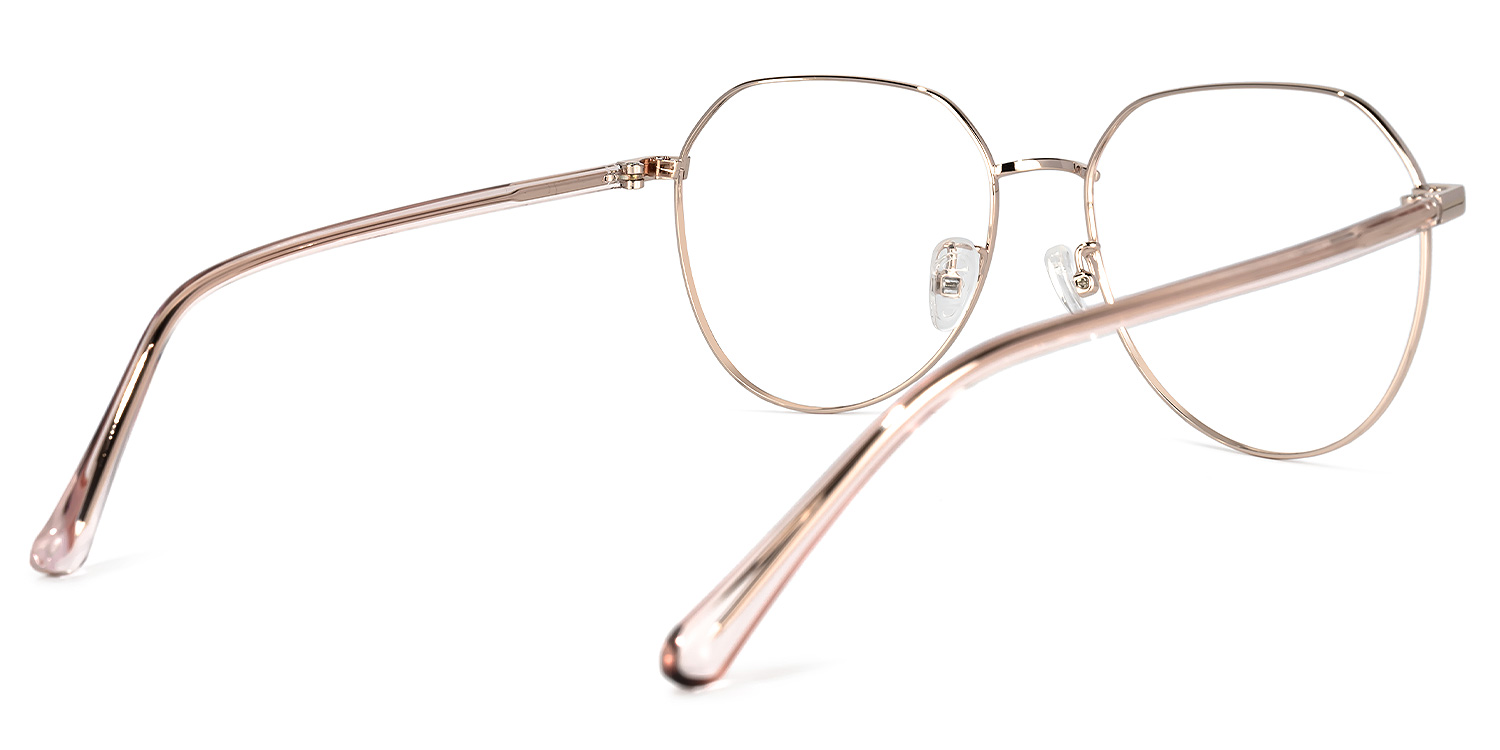 Nakisha Lunettes géométriques roses